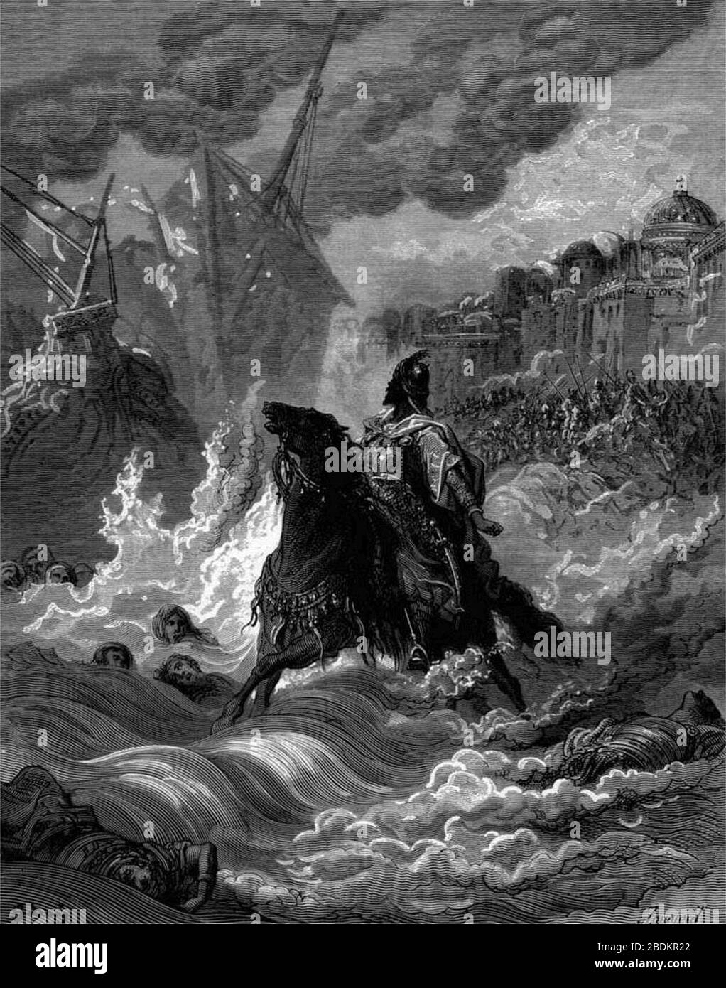 Gustave Doré - Muhammad II before Constantinople Stock Photo - Alamy