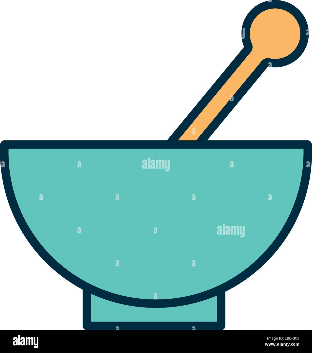 Science bowl line and fill style icon vector design Stock Vector Image ...