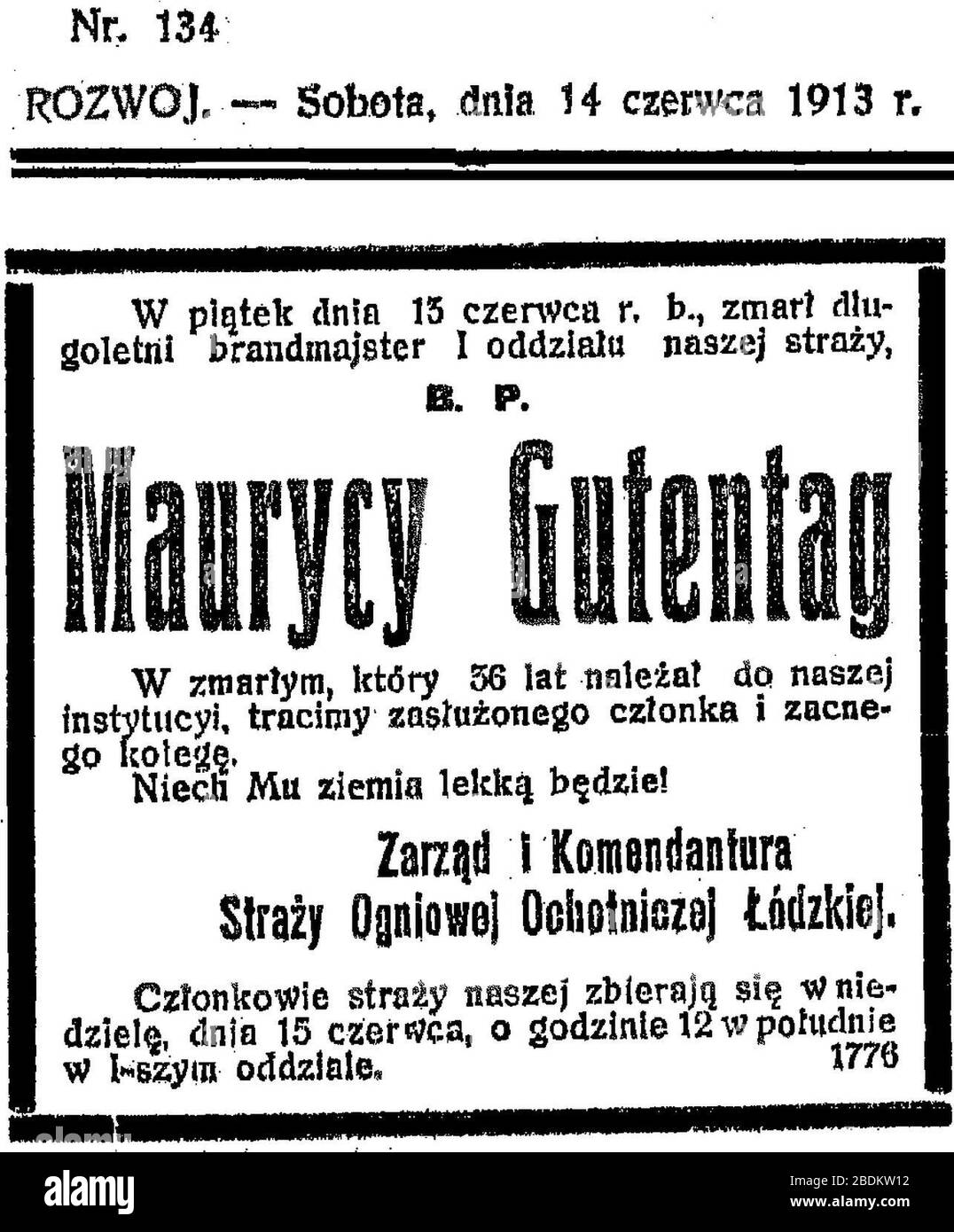 Nekrolog hi-res stock photography and images - Alamy