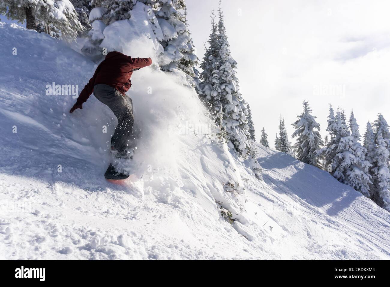 Snowboarding on the steep hi-res stock photography and images - Alamy