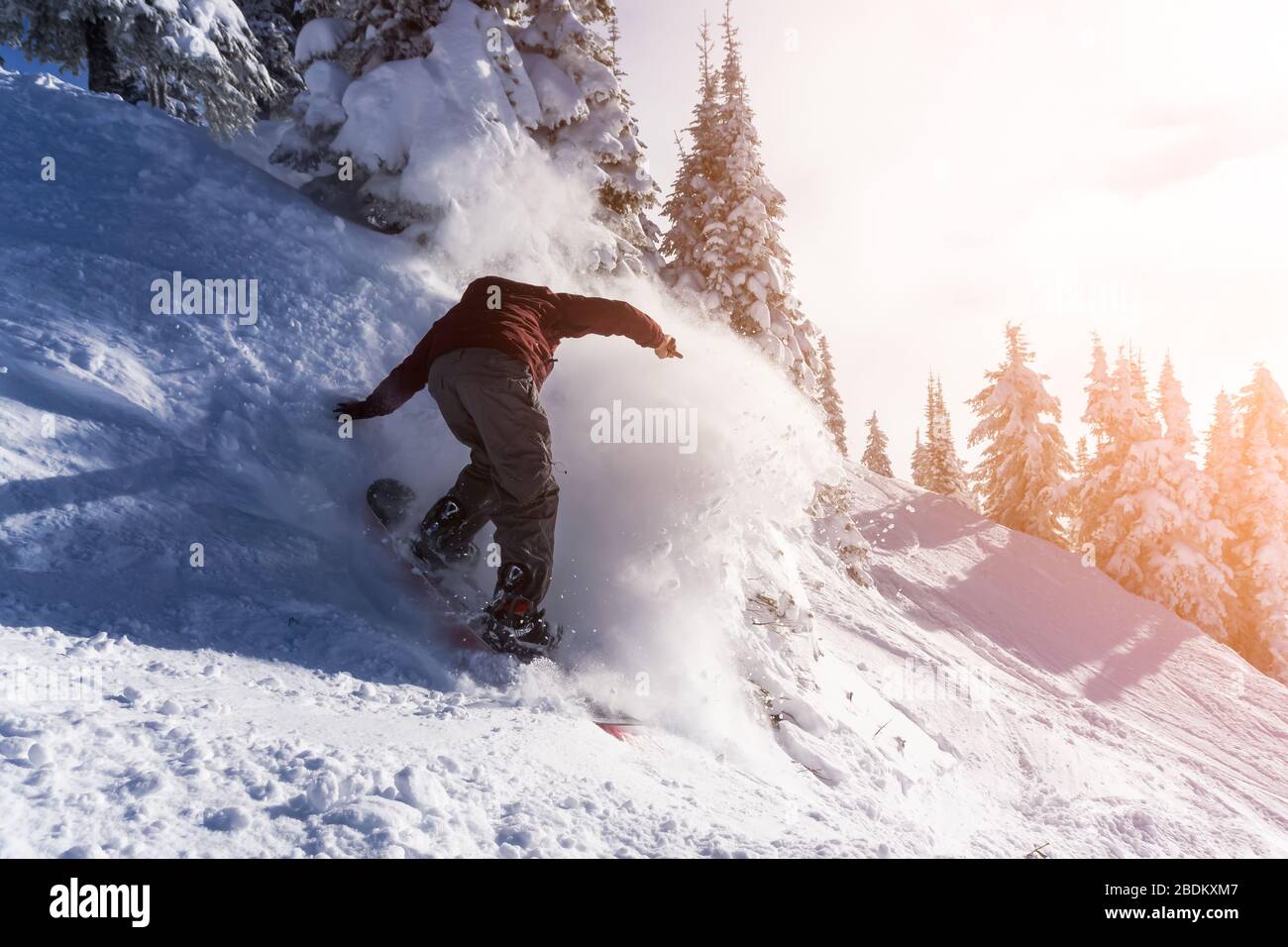 Snowboarding on the steep hi-res stock photography and images - Alamy