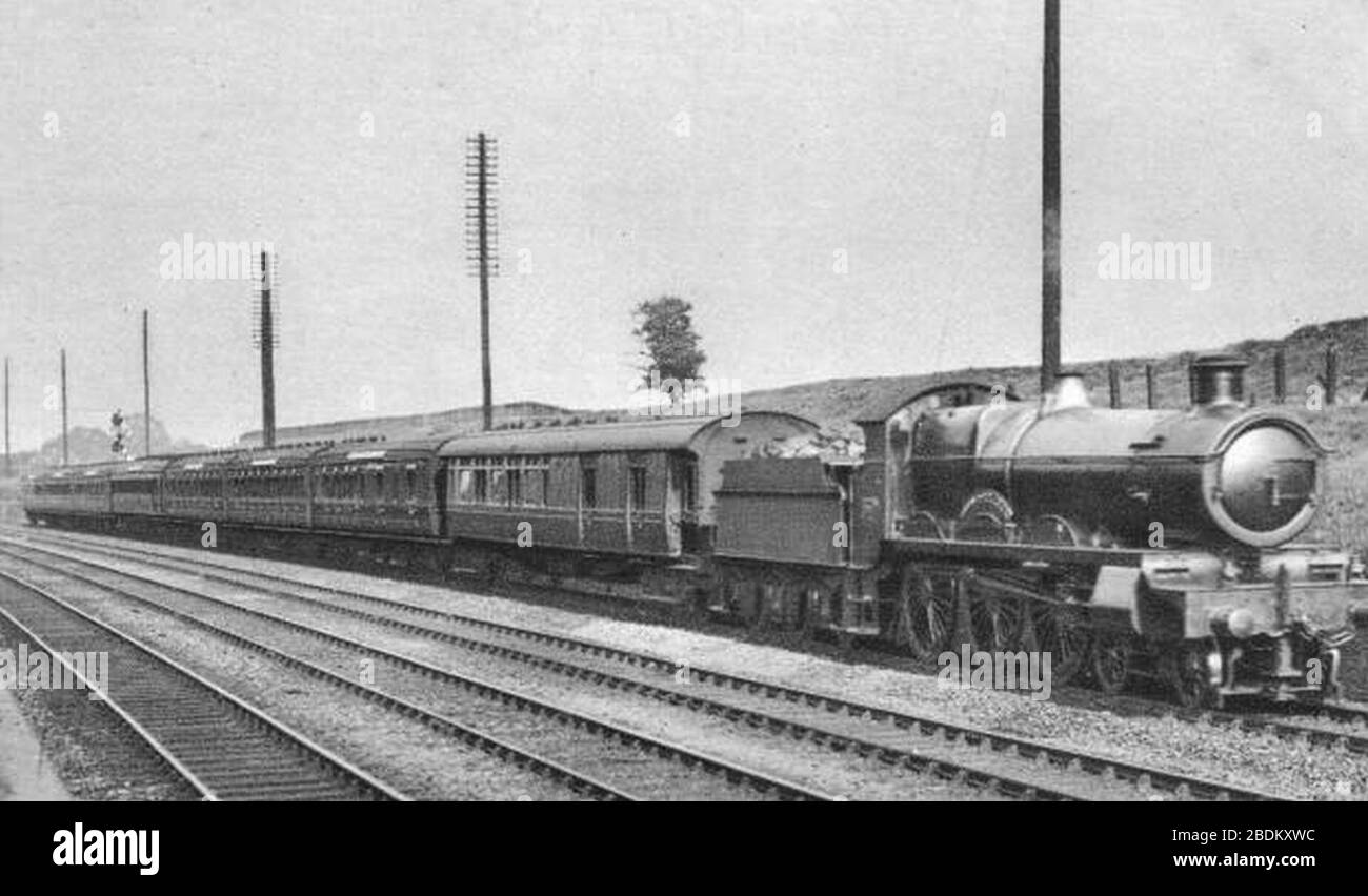 GWR 4038 on Cornish Riviera Express Stock Photo - Alamy