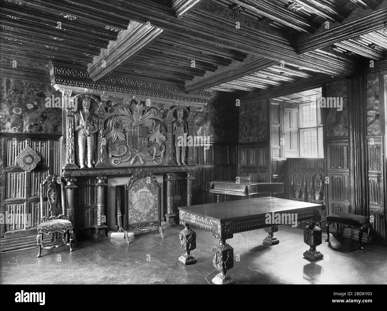 Gwydir Castle - Morning Room Stock Photo - Alamy