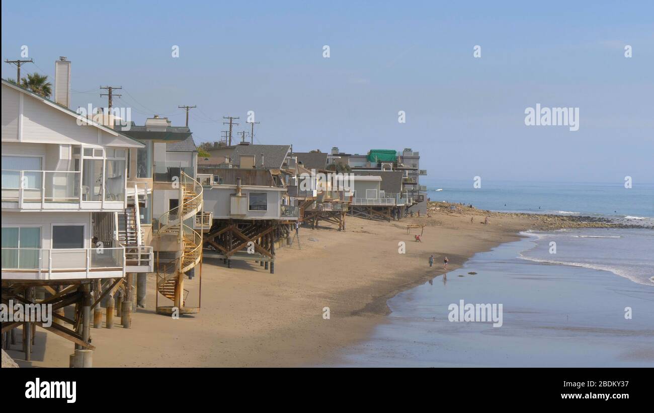 Malibu Beach at the Pacific Coast Highway - MALIBU, USA - MARCH 29 ...