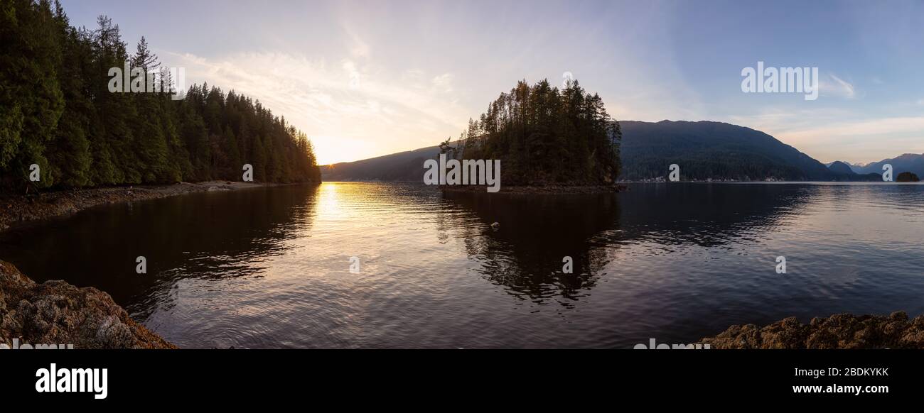Beautiful Panoramic View of the Canadian Landscape Stock Photo - Alamy