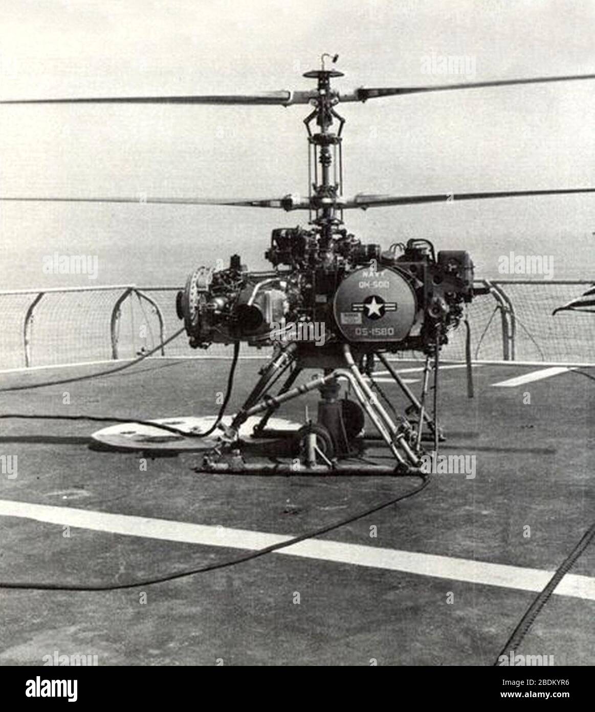Gyrodyne QH-50C DASH drone on the flight deck of USS Piedmont (AD-17 ...