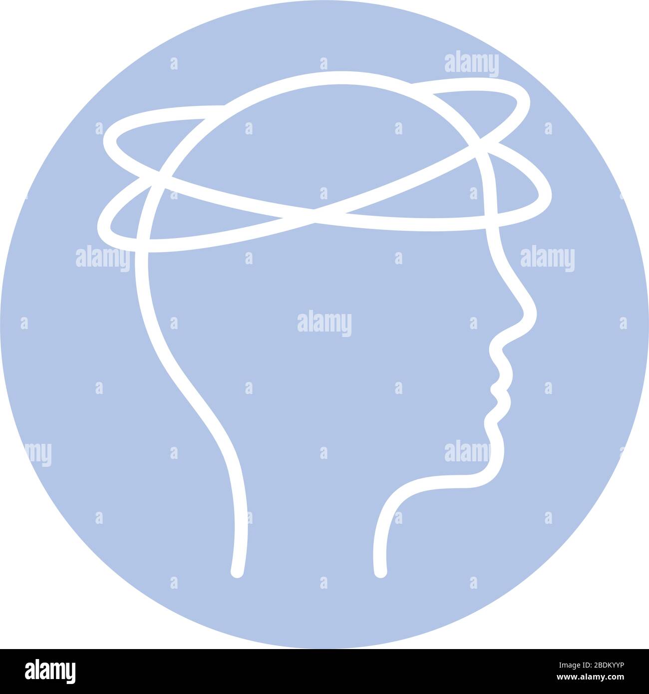 halo over human head block style icon vector design Stock Vector Image ...
