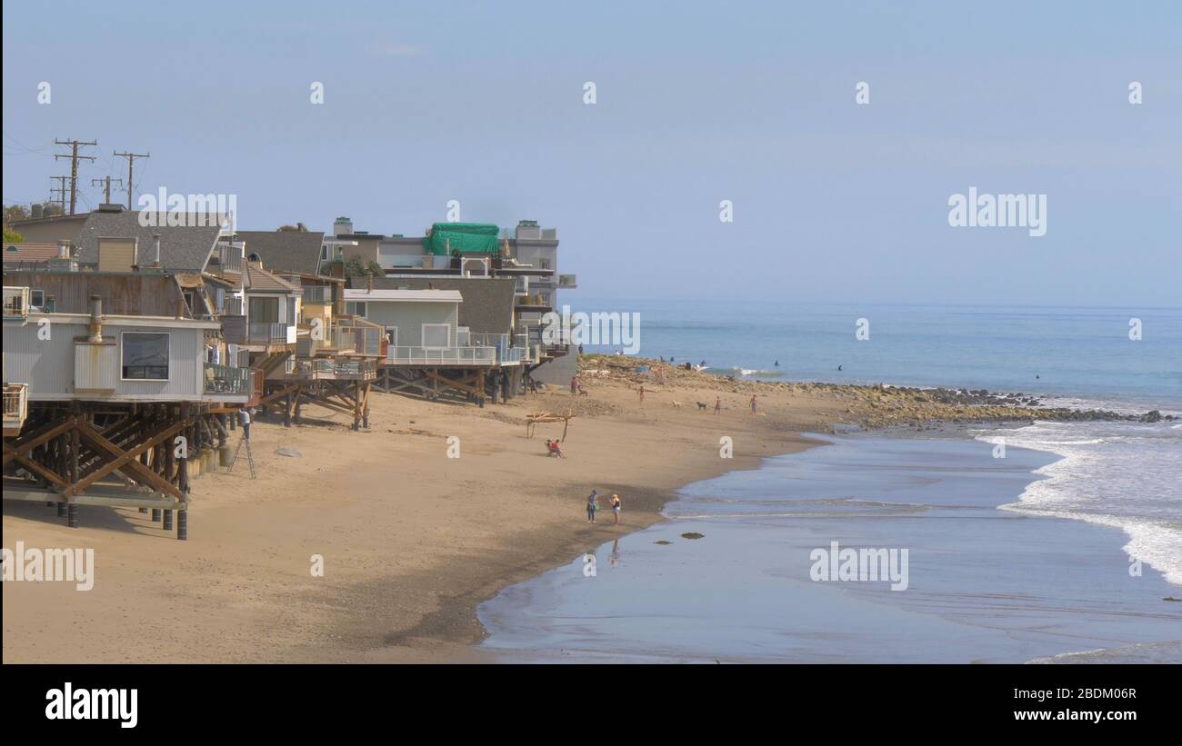 Malibu Beach at the Pacific Coast Highway - MALIBU, USA - MARCH 29 ...