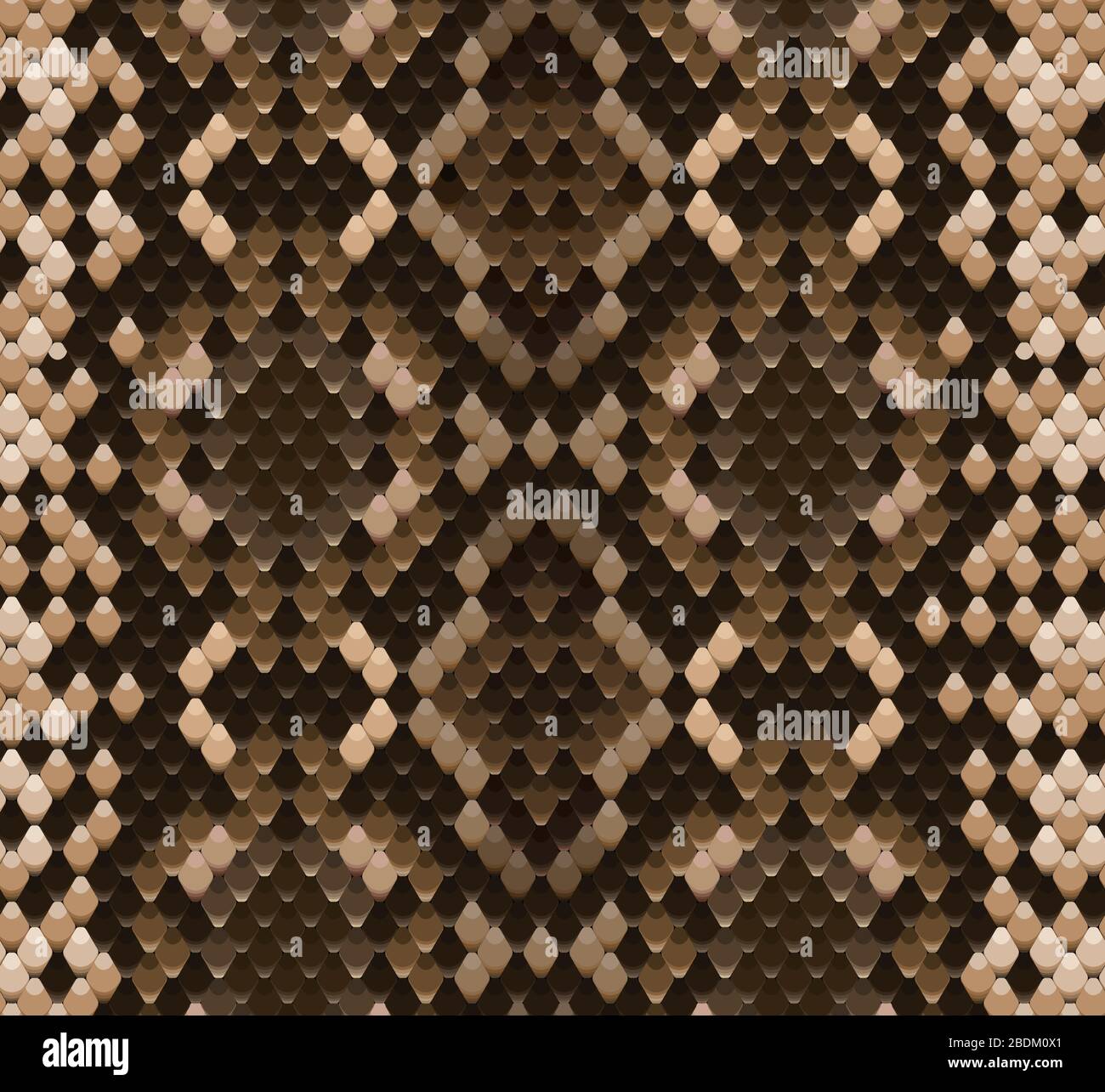 Seamless vector pattern of snake skin realistic illustration Stock ...