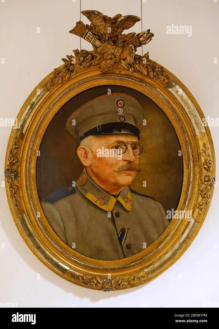H. William Voigt (1854-1925), self portrait, 1916 AD, oil on paper ...