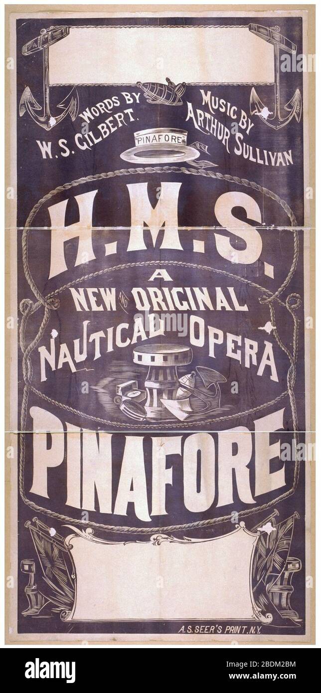 H m s pinafore hi-res stock photography and images - Alamy