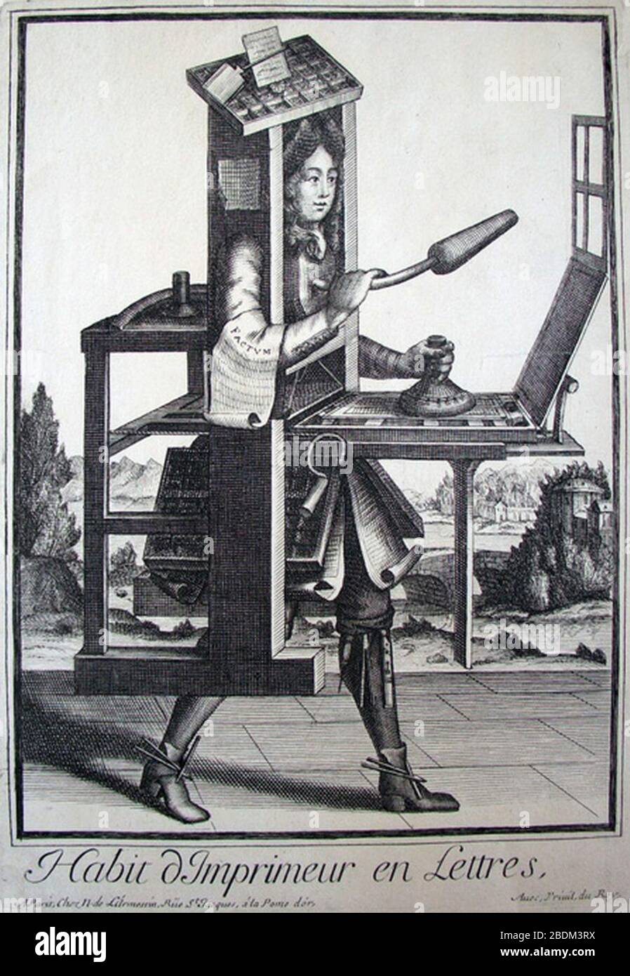 Habit d‥99imprimeur en lettres (The Printer‥99s Costume Stock Photo - Alamy