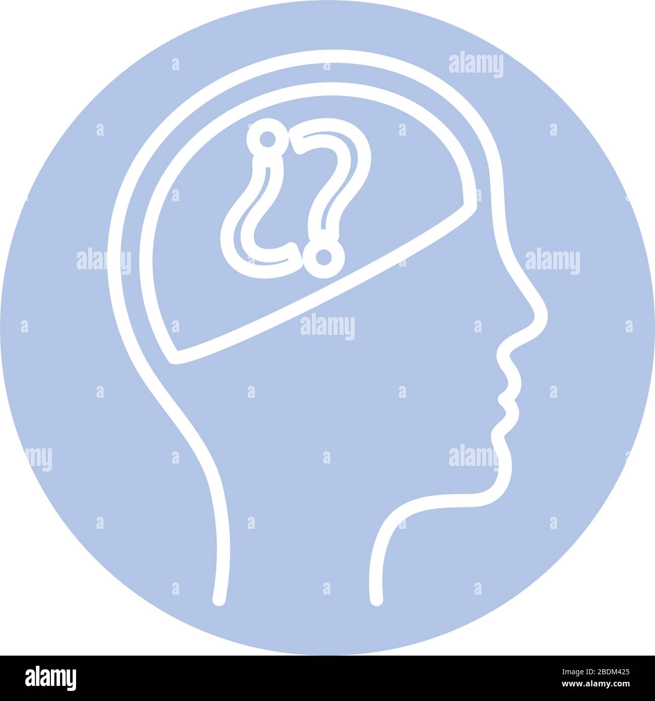 Question marks head Stock Vector Images - Alamy