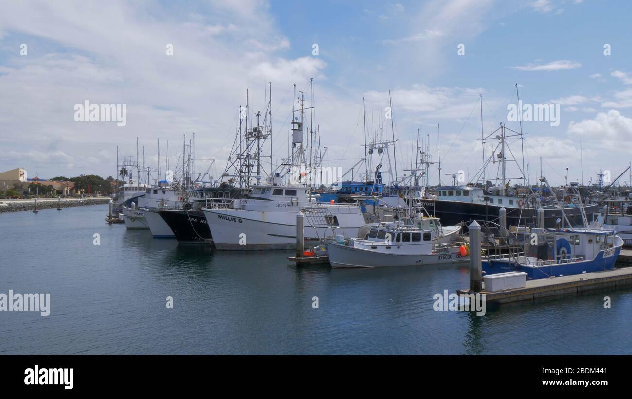 San Diego Marina harbor - CALIFORNIA, USA - MARCH 18, 2019 Stock Photo ...