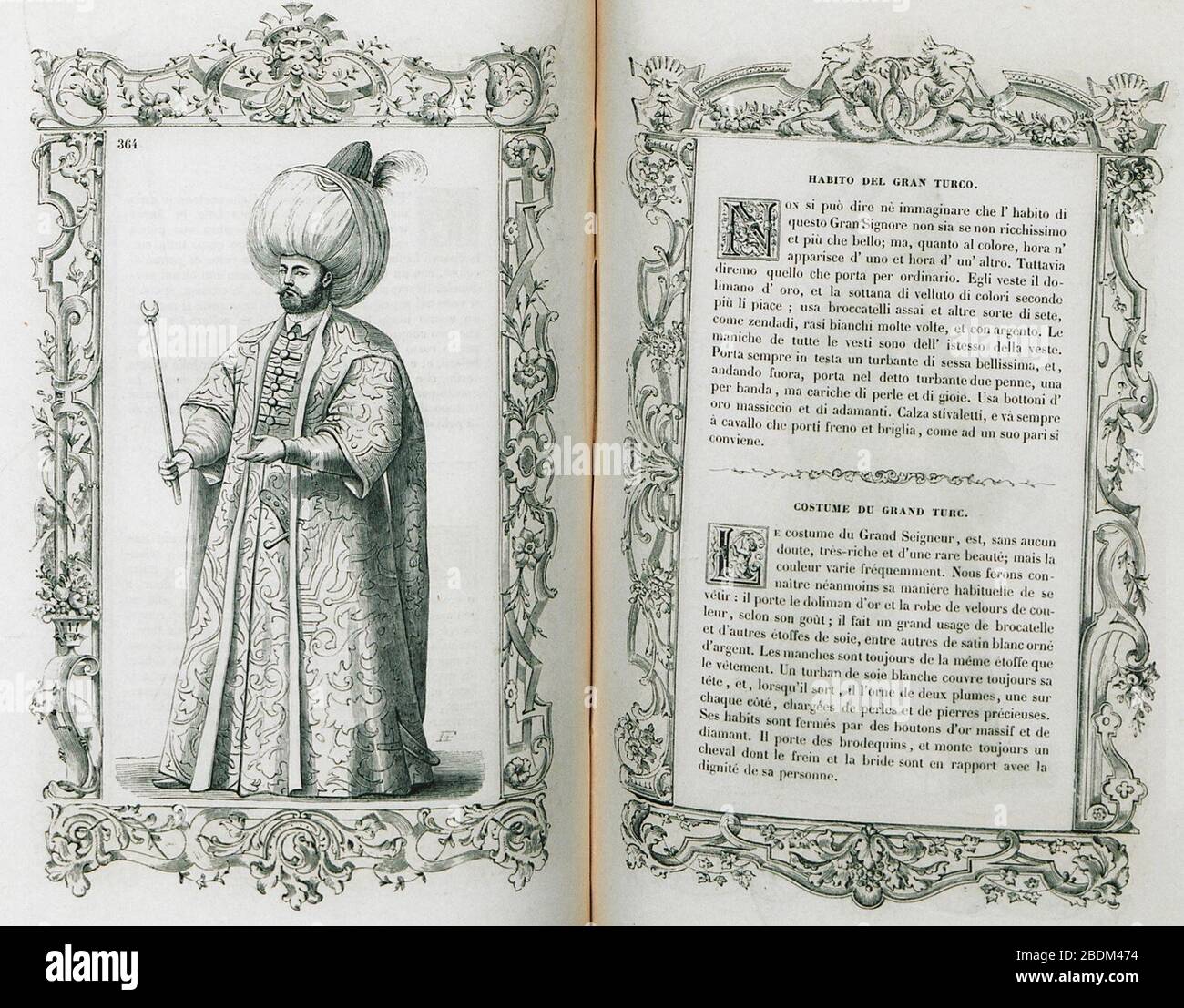 Habito del Gran Turco - Vecellio Cesare - 1860 Stock Photo - Alamy