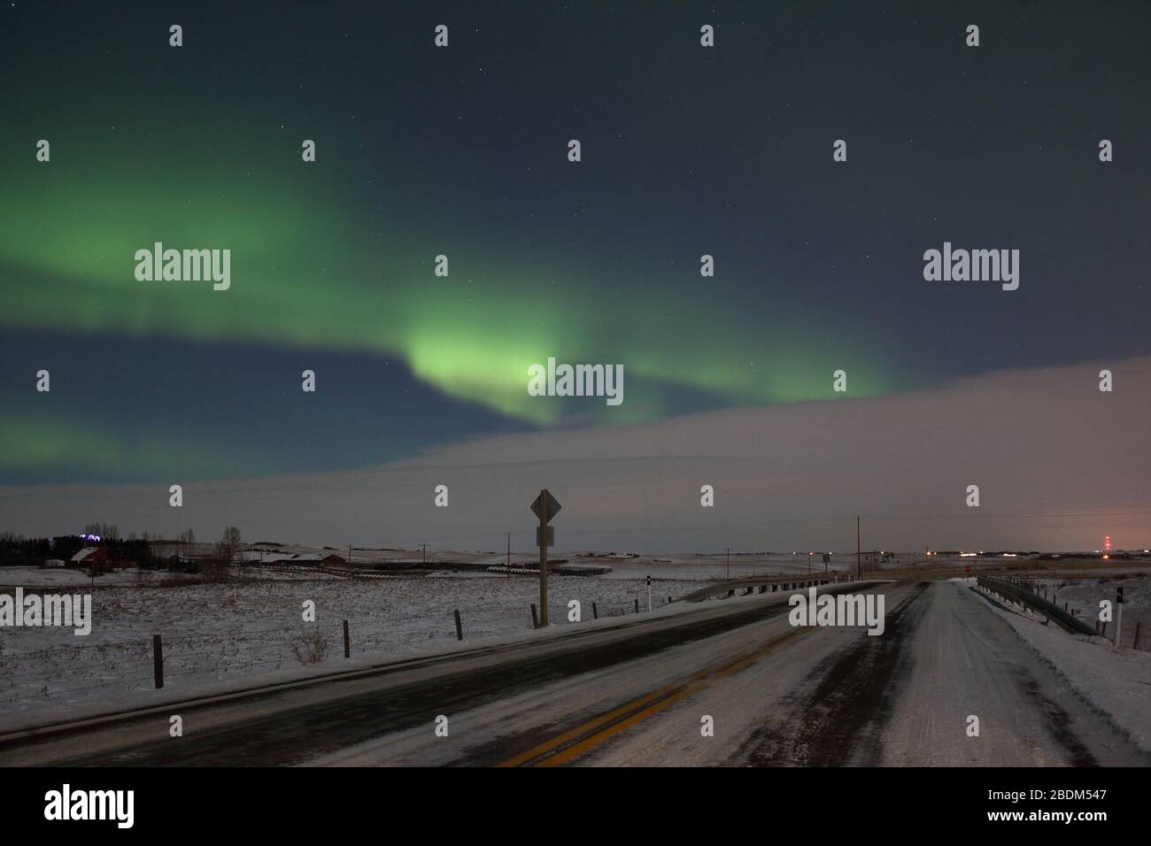 Northern lights above Alberta Stock Photo - Alamy