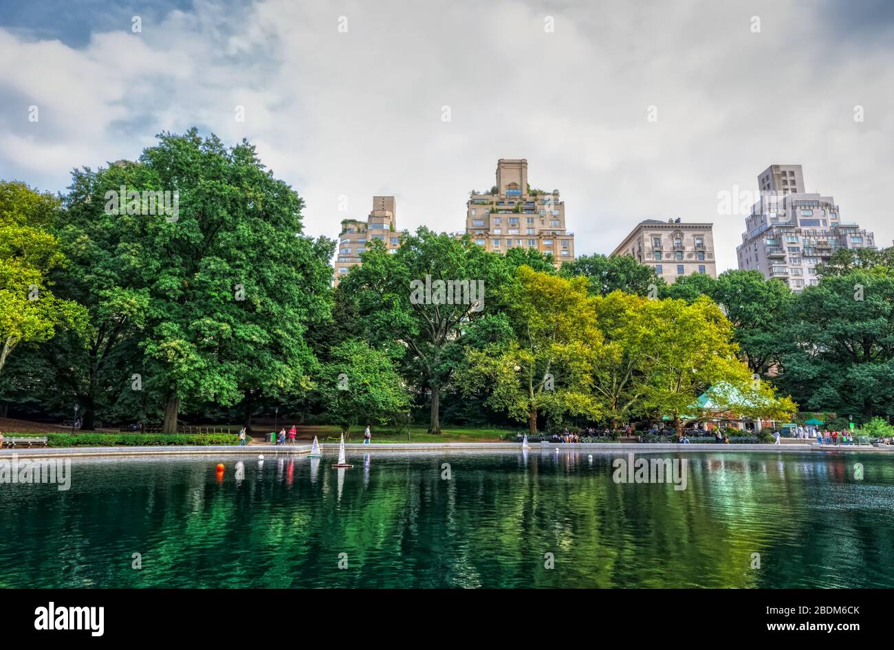 Conservatory Water pond in the Central Park, New York Stock Photo - Alamy