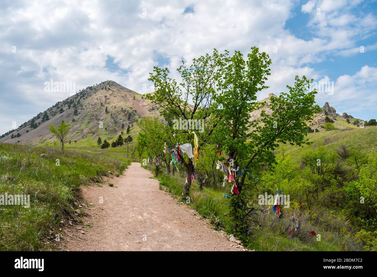 A gorgeous view of the rocky landscape of Bear Butte State Park, South ...