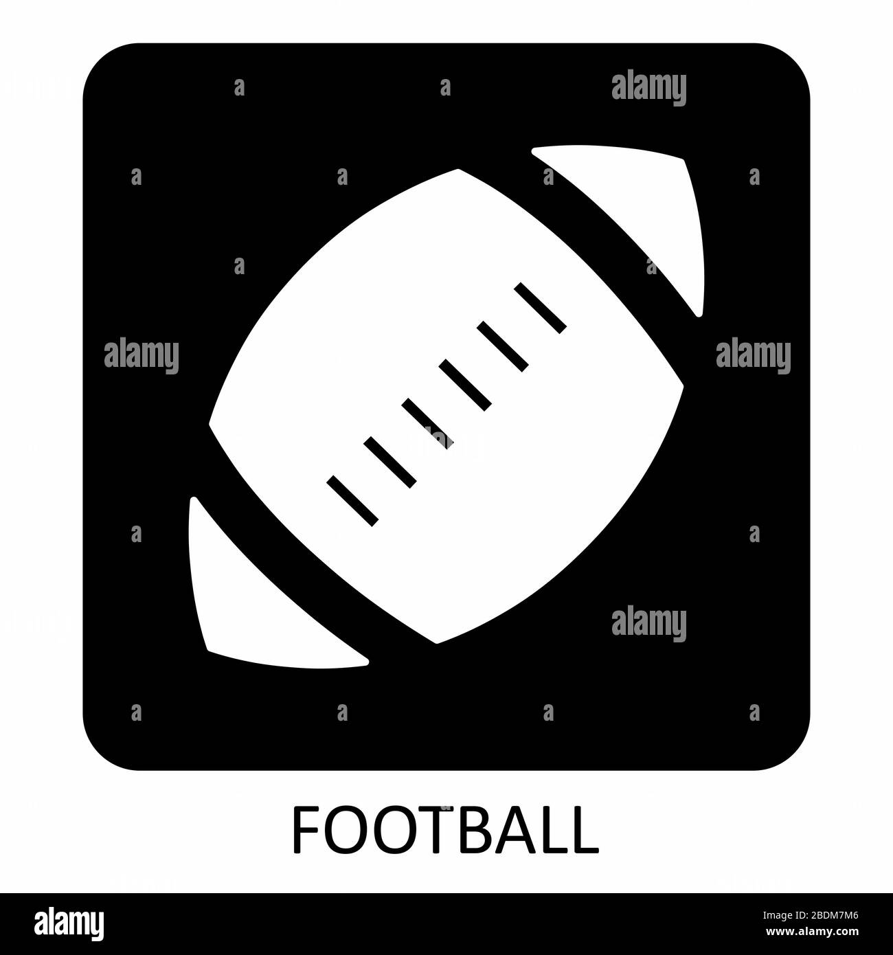 Football icon Black and White Stock Photos & Images - Alamy