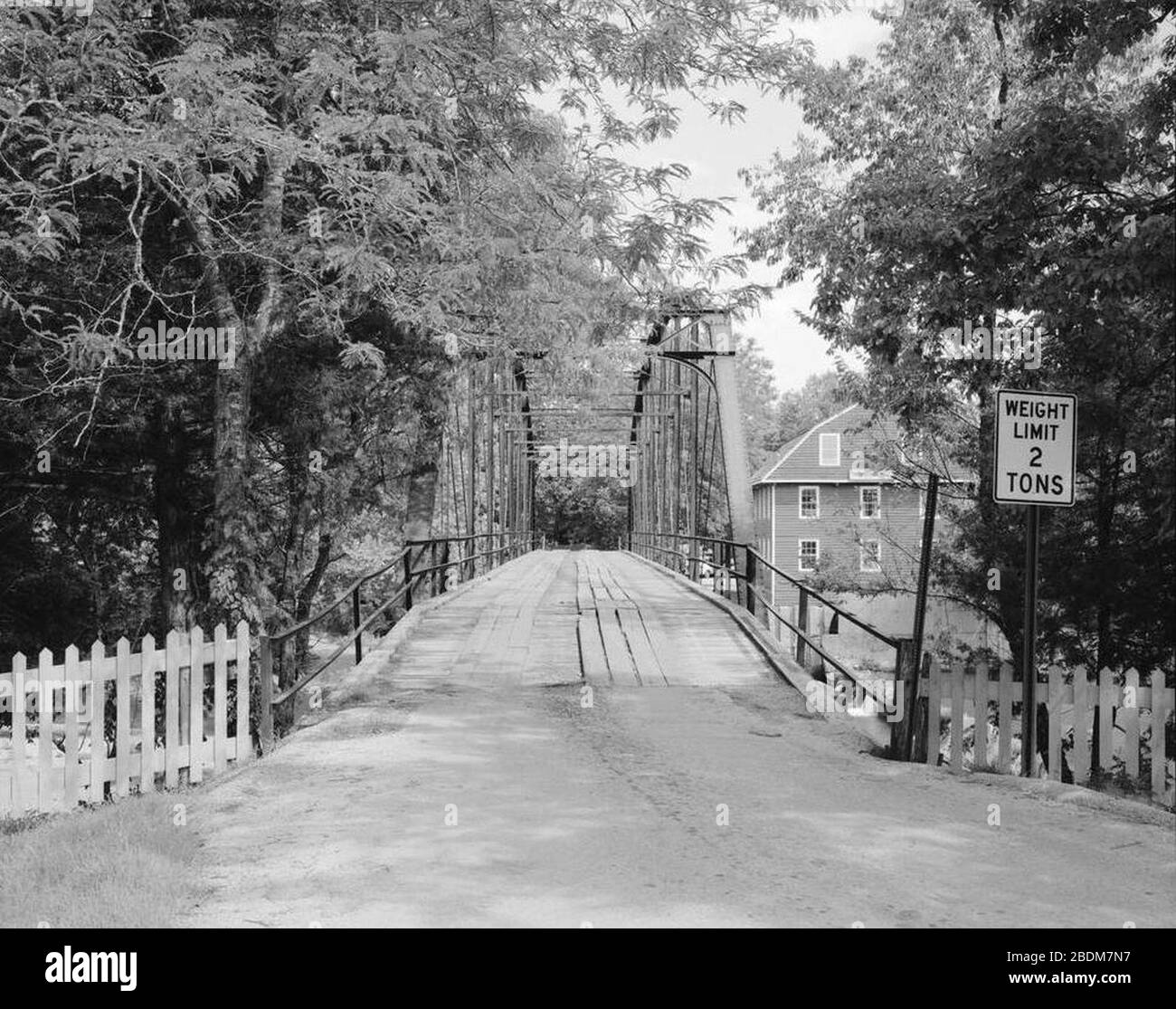 HAER War Eagle Bridge and Mill Stock Photo - Alamy