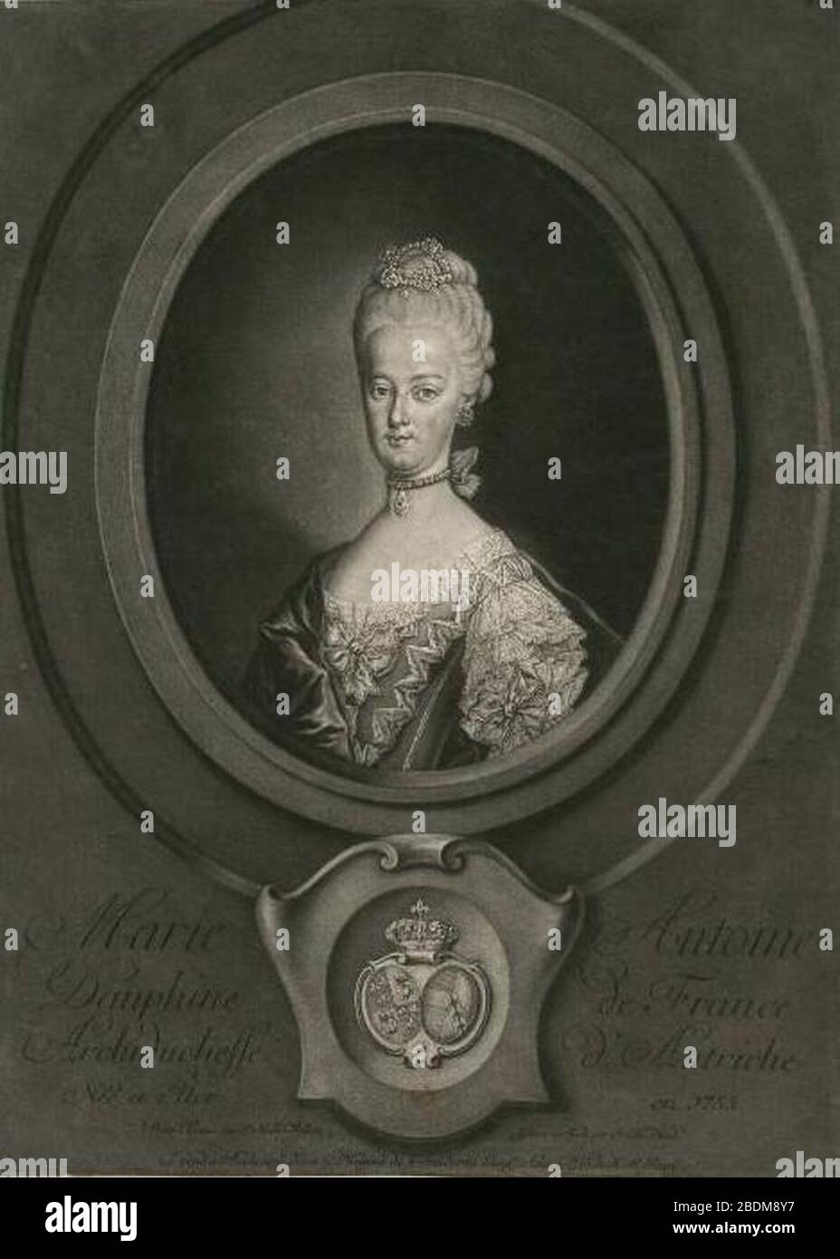 Haid after Militz - Marie Antoinette of Austria Stock Photo - Alamy