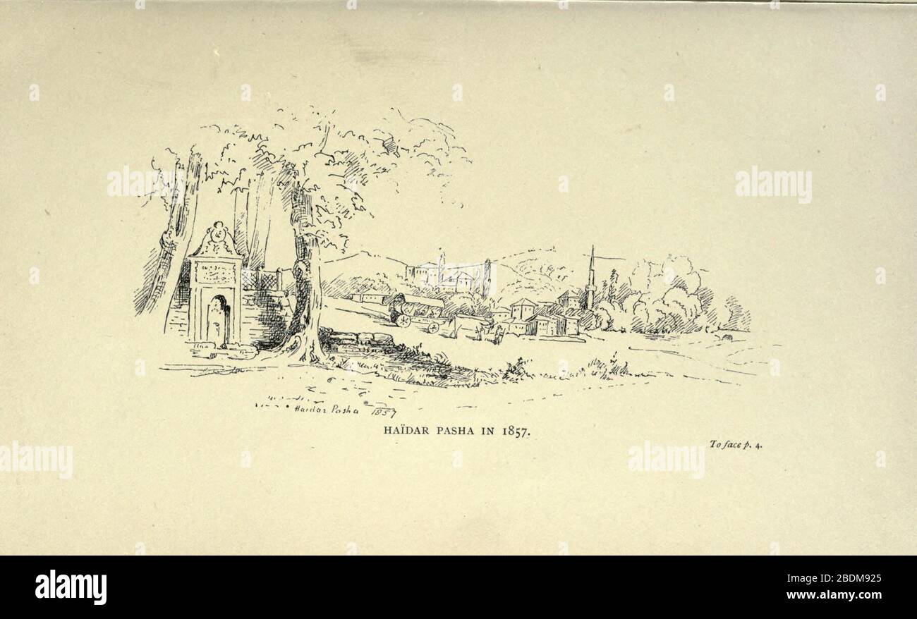 Haidar Pasha in 1857 by Mary Adelaide Walker Stock Photo - Alamy