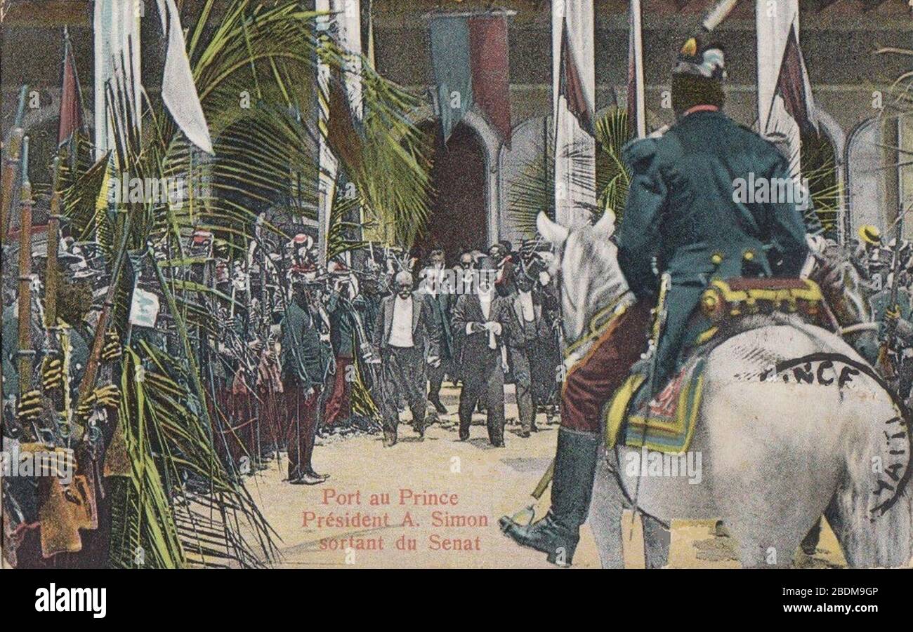 Haiti Pres. Antoine Simon 1908 Stock Photo - Alamy