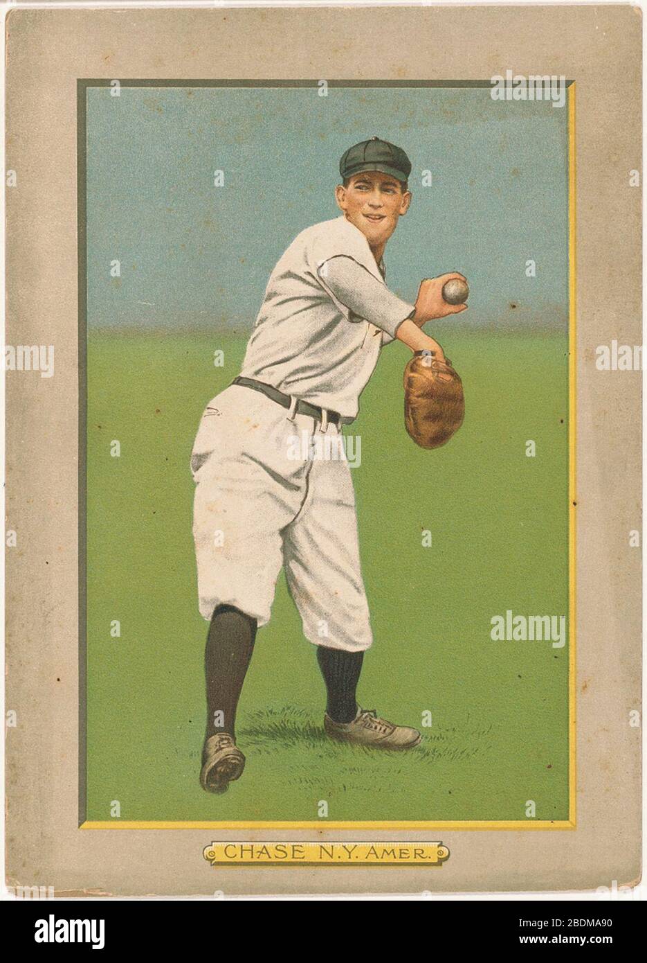 Hal Chase, New York Highlanders, baseball card portrait Stock Photo - Alamy