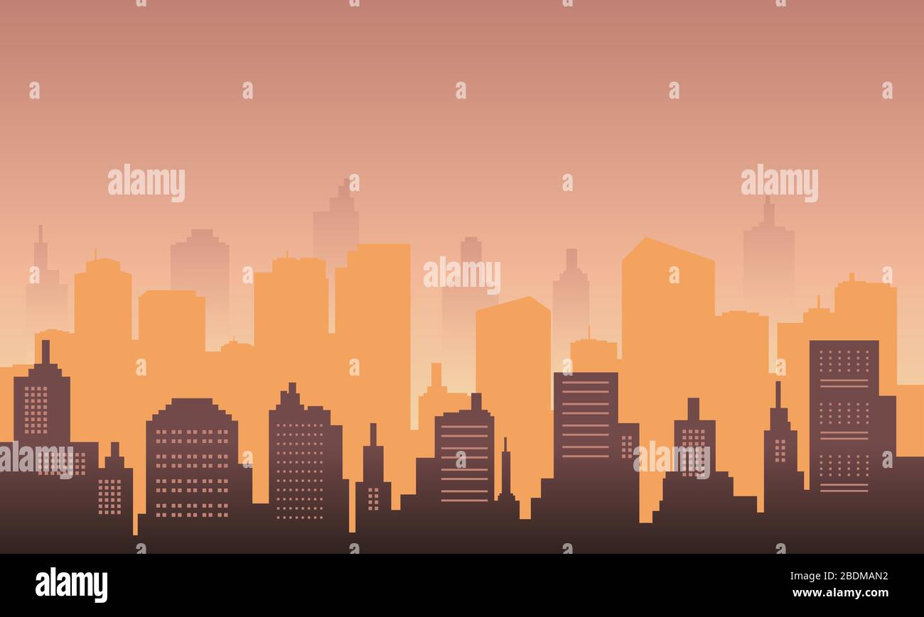 Light orange colour buildings Stock Vector Images - Alamy