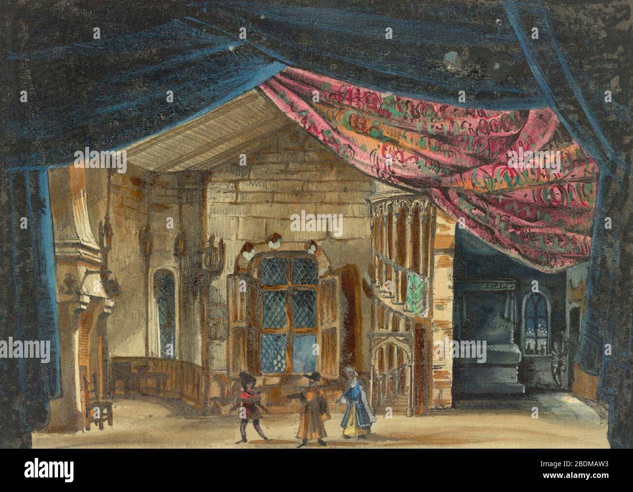 Halévy - La Juive - Act 2 set - Paris 1835 (cropped Stock Photo - Alamy