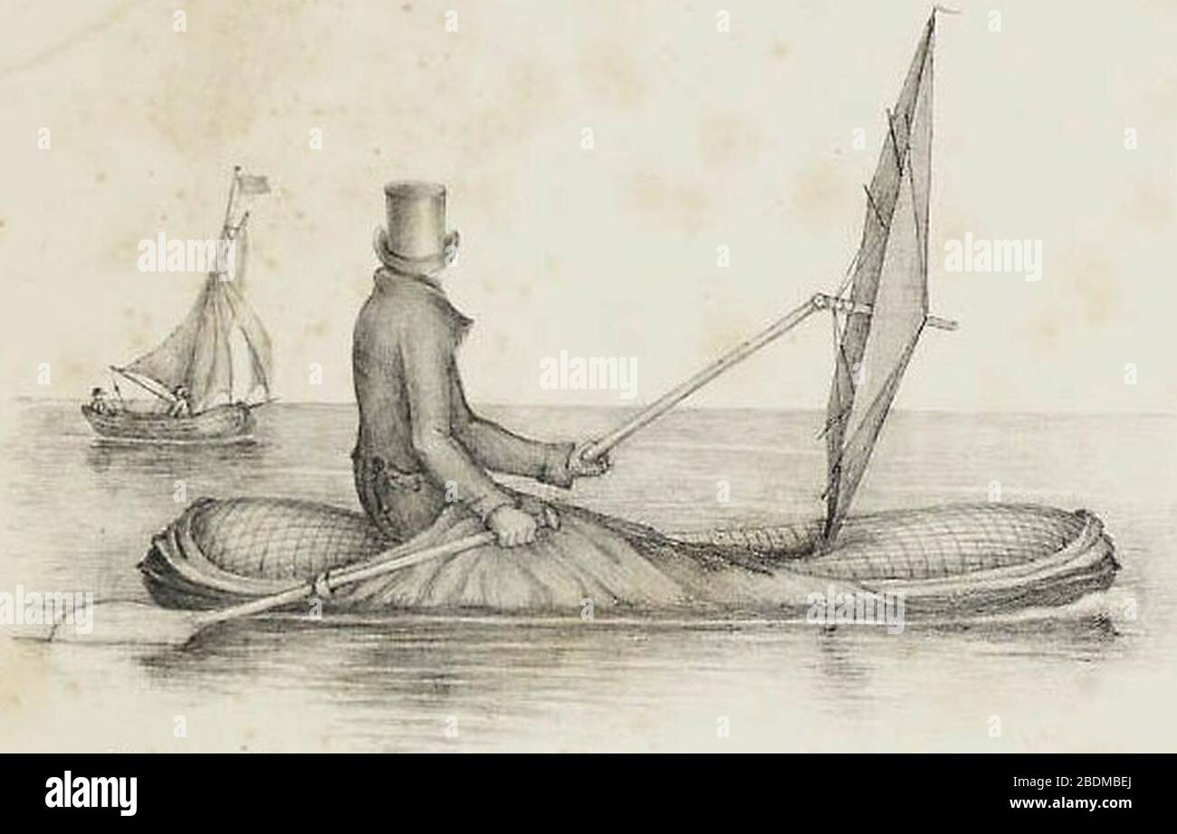 Halkett Boat Cloak in use cropped Stock Photo - Alamy