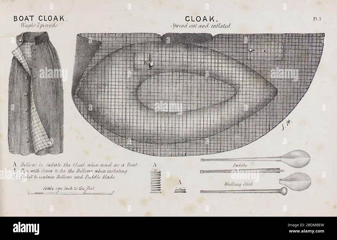 Halkett Boat Cloak Stock Photo - Alamy