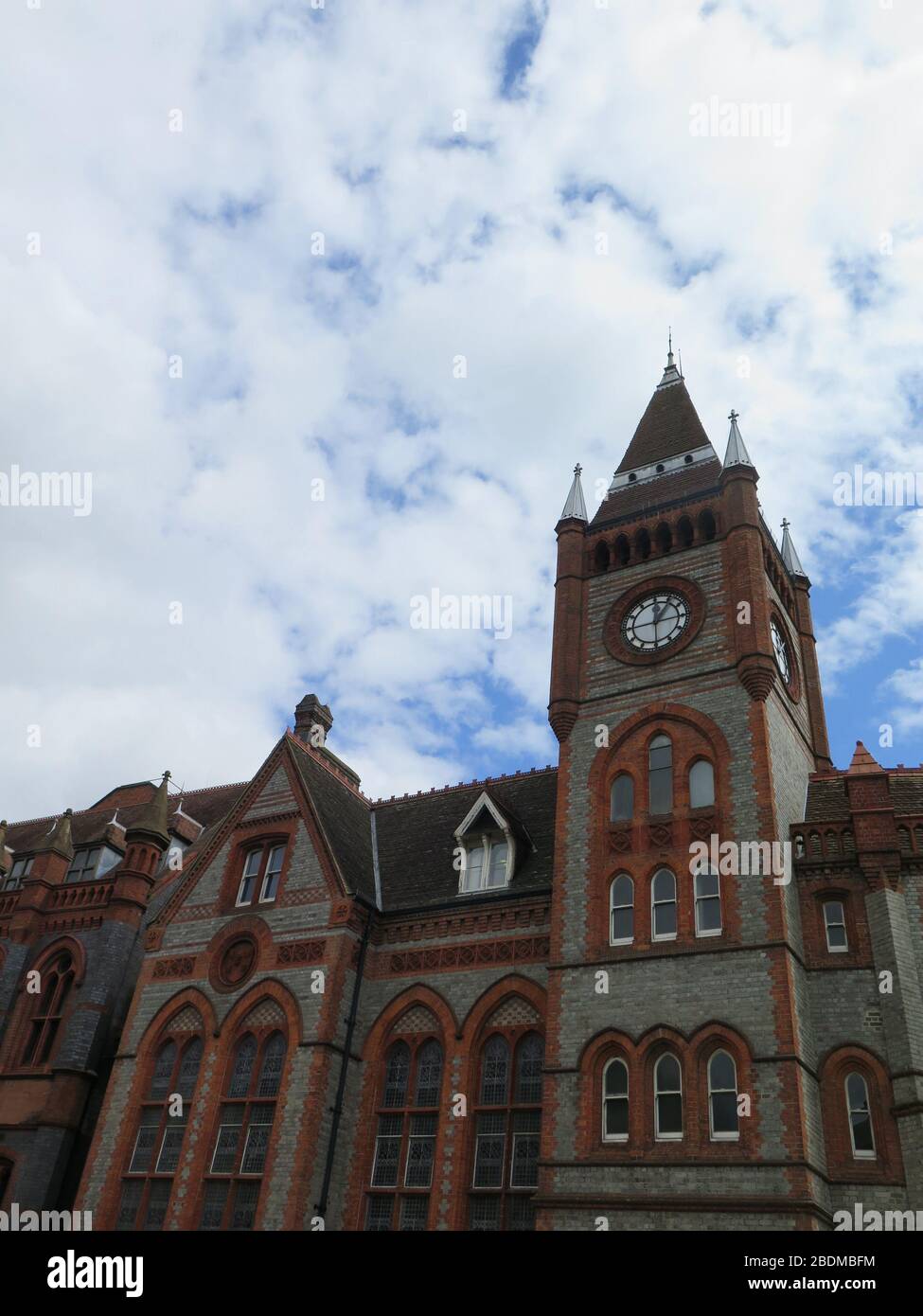 View of Reading Town Hall under summer clouds Stock Photo - Alamy