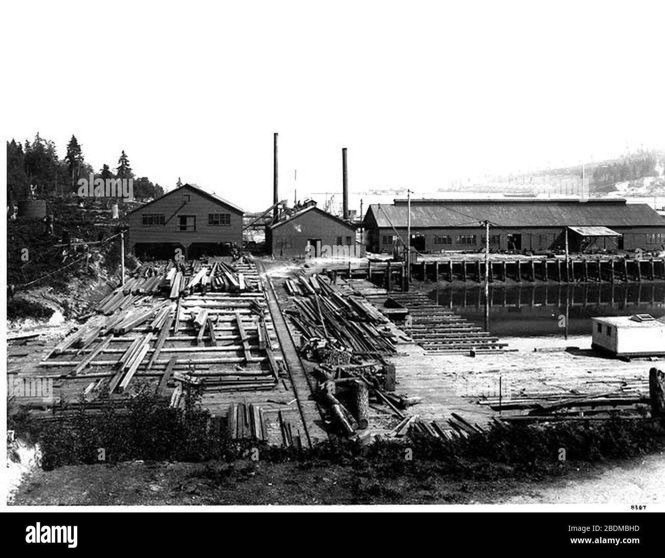 Hall Brothers Marine Railway and Ship Building Co shipyard Winslow on ...
