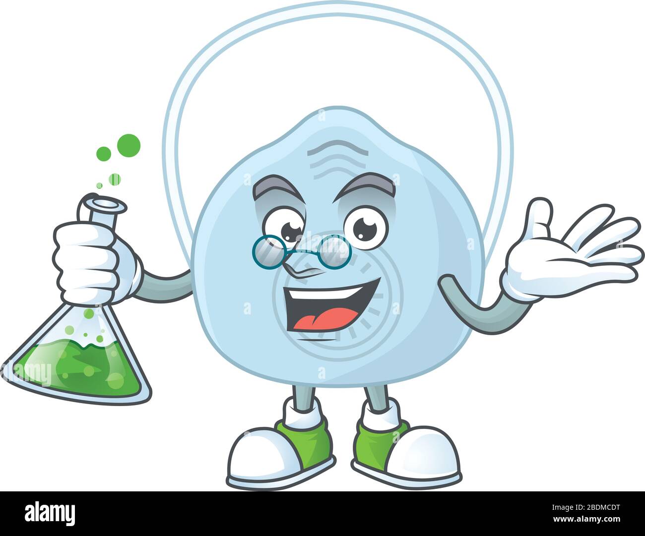 Cartoon Person Breathing Out