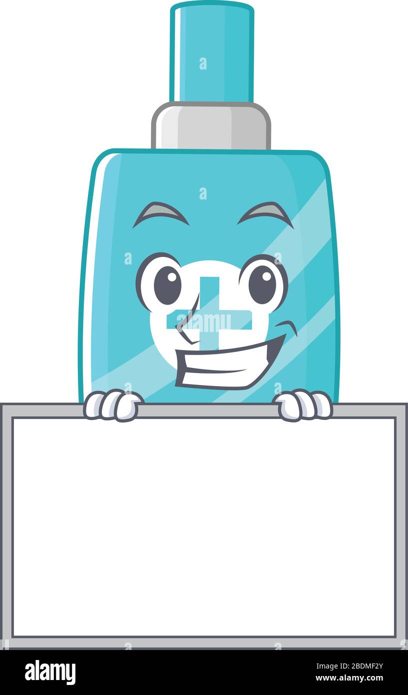 Smiling ointment cream cartoon design style has a board Stock Vector ...