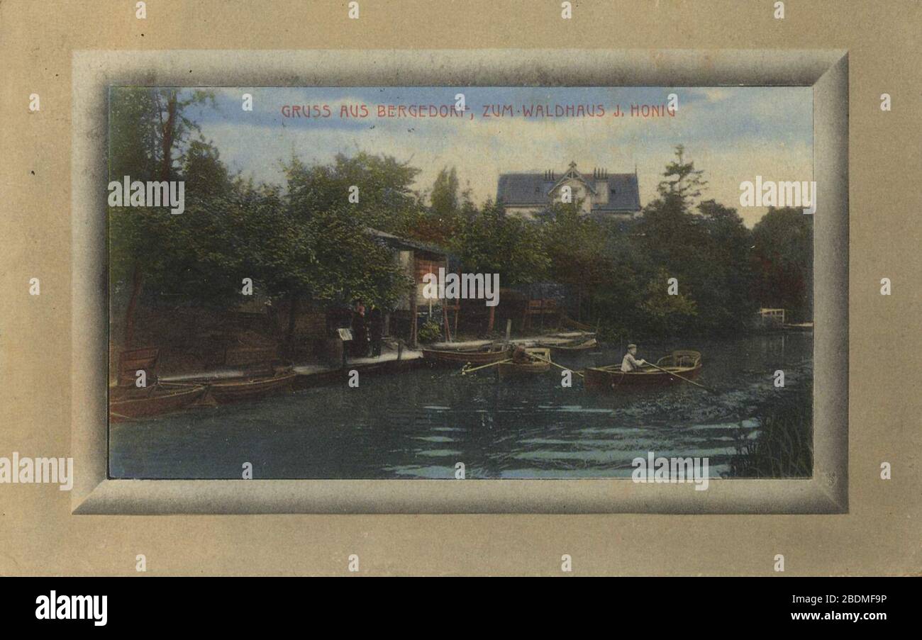 Hamburg, Hamburg - Zum Waldhaus J. Honig Stock Photo - Alamy