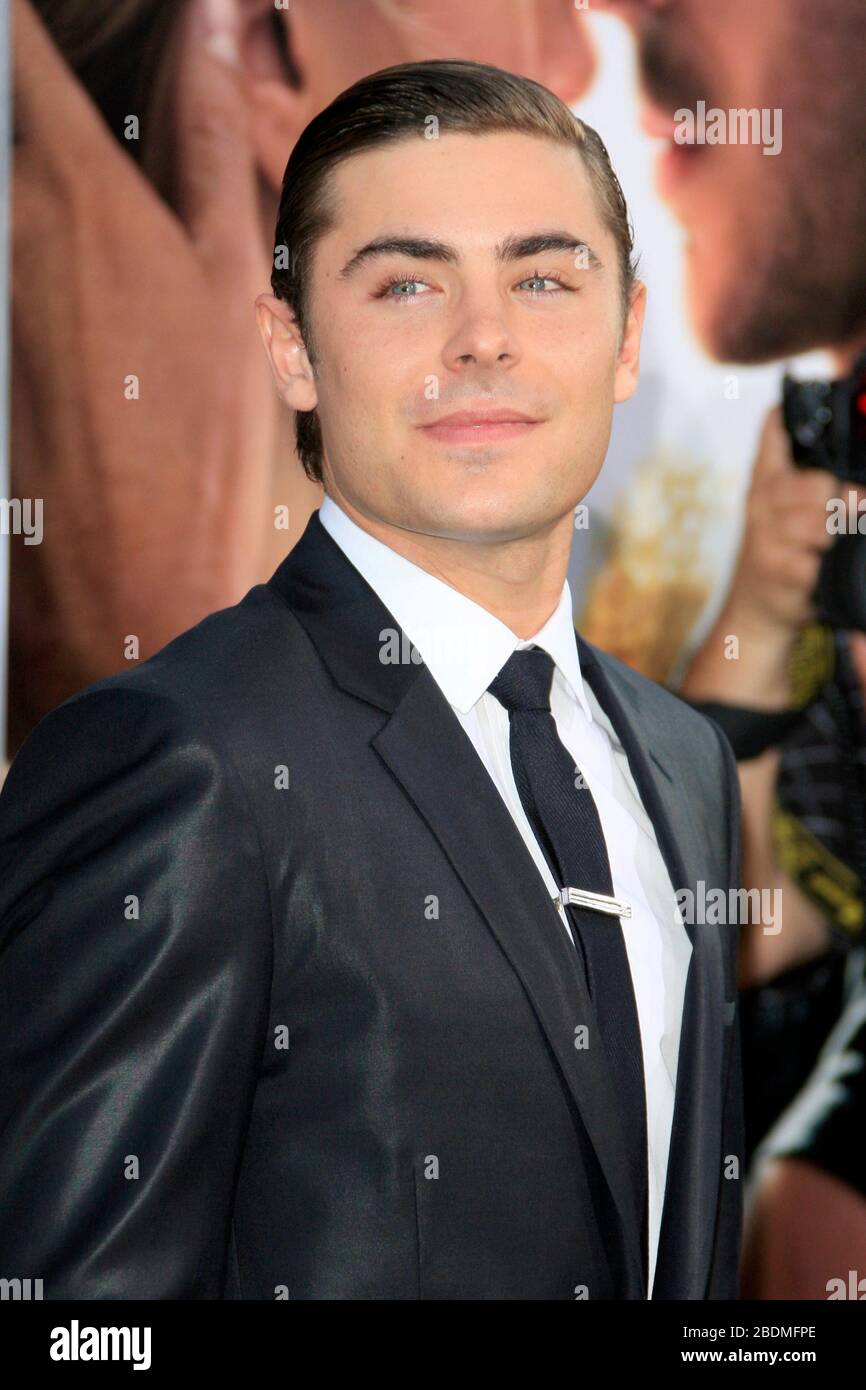 April 16, 2012, Los Angeles, CA, USA: LOS ANGELES - APR 16: Zac Efron ...