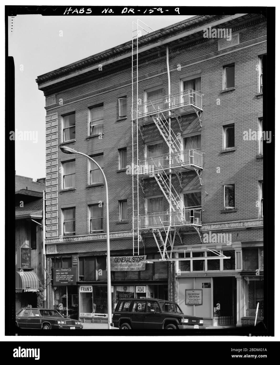 Hamilton Hotel - fire escape - Portland Oregon Stock Photo - Alamy