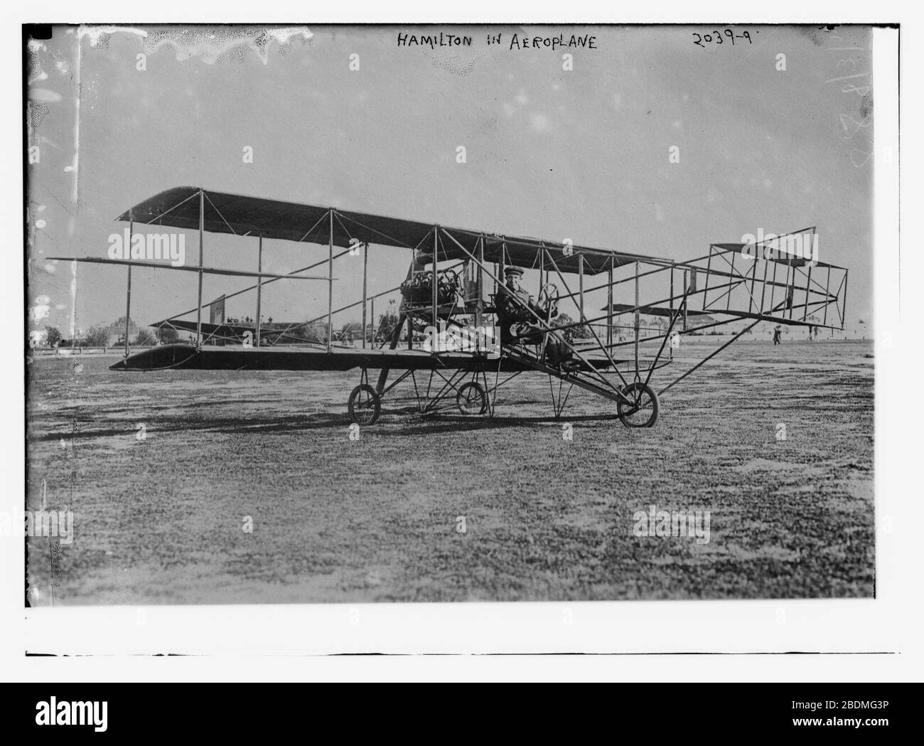 Hamilton in Aeroplane Stock Photo - Alamy