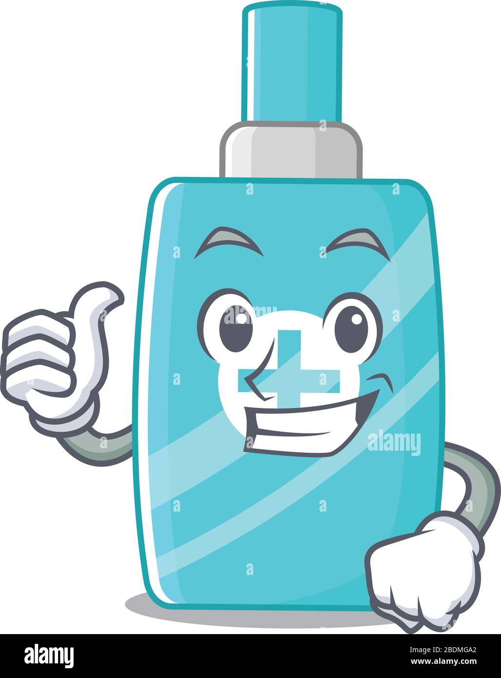 Ointment cream cartoon character design making OK gesture Stock Vector ...