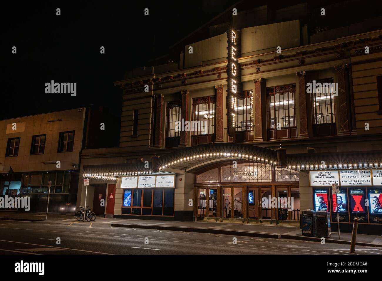 Ballarat Australia - March 15 2020; Wide angle street scene of ...