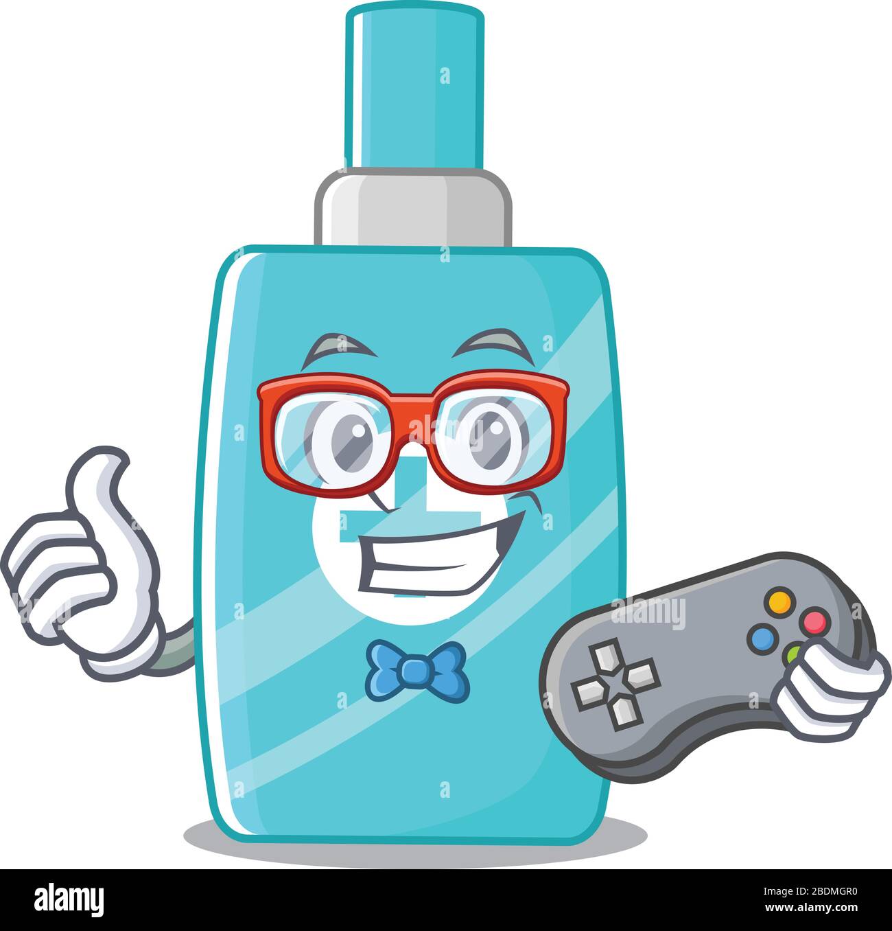 Mascot design concept of ointment cream gamer using controller Stock ...