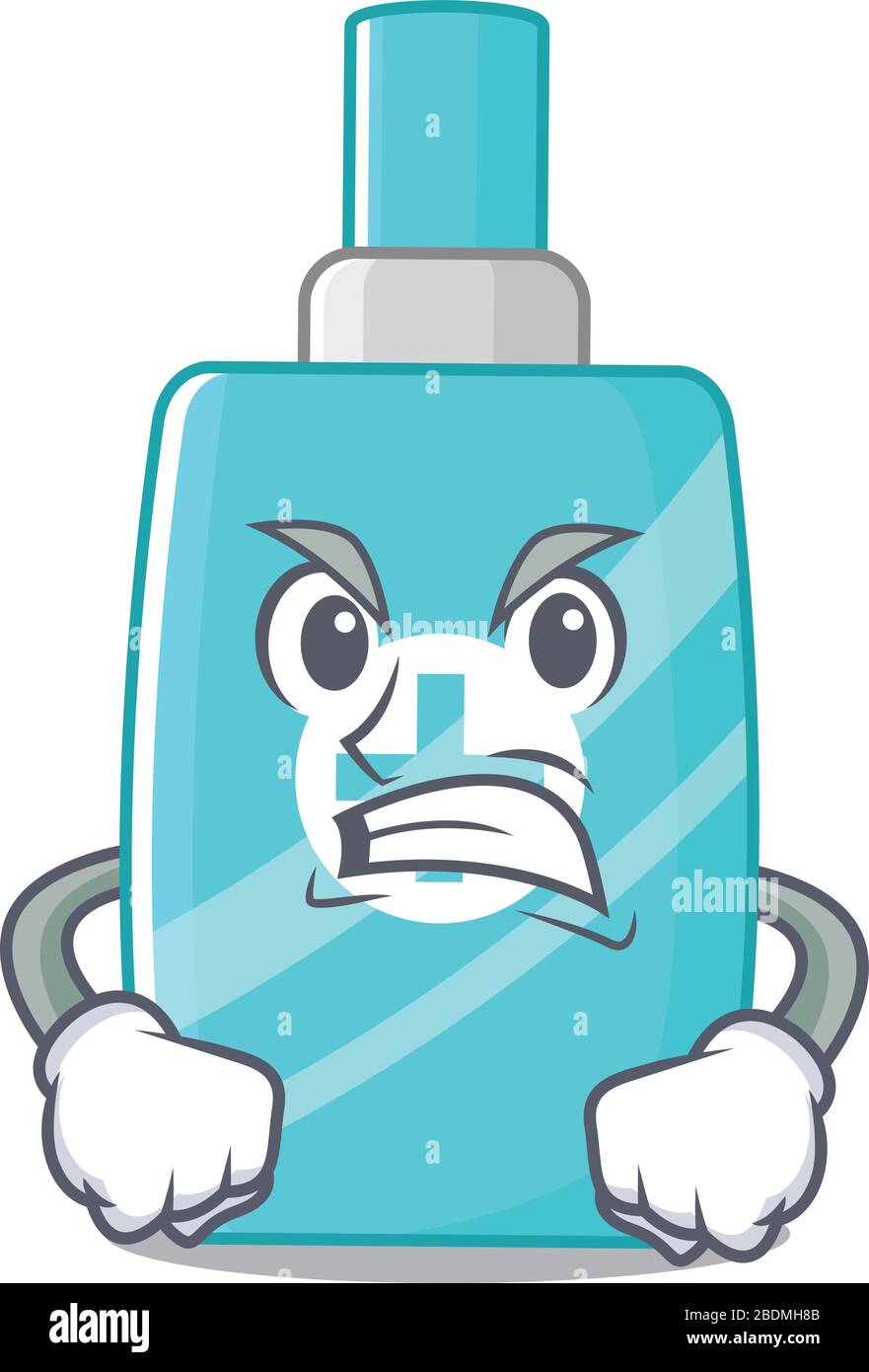 Mascot design concept of ointment cream with angry face Stock Vector ...