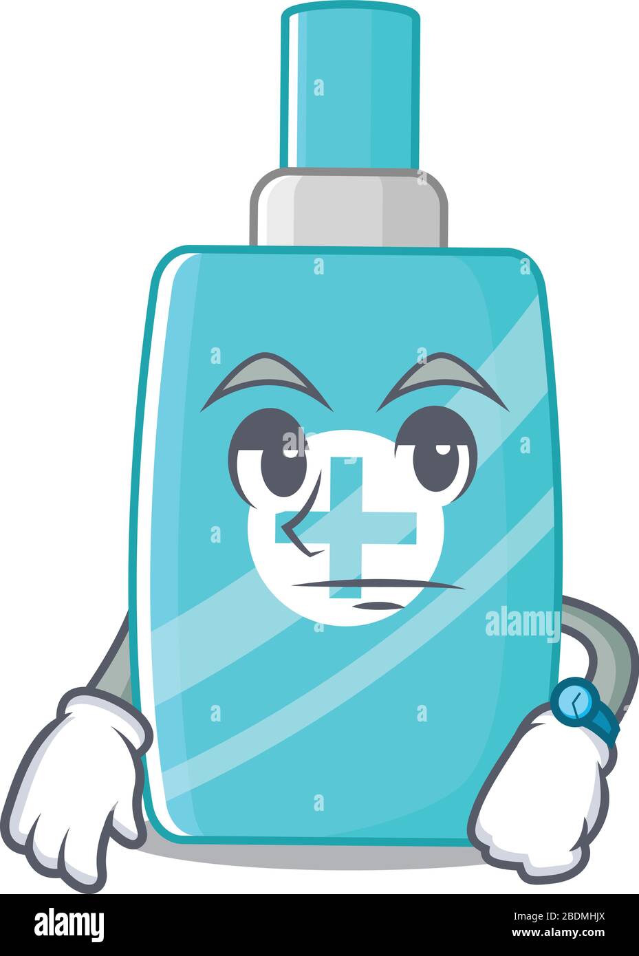 Mascot design of ointment cream showing waiting gesture Stock Vector ...