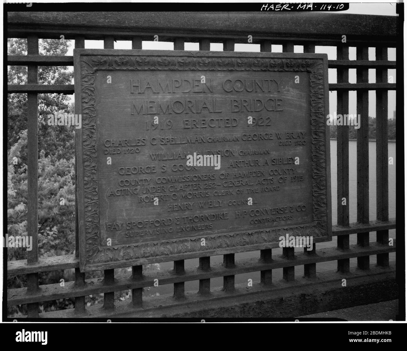 Hampden county memorial bridge Black and White Stock Photos & Images ...
