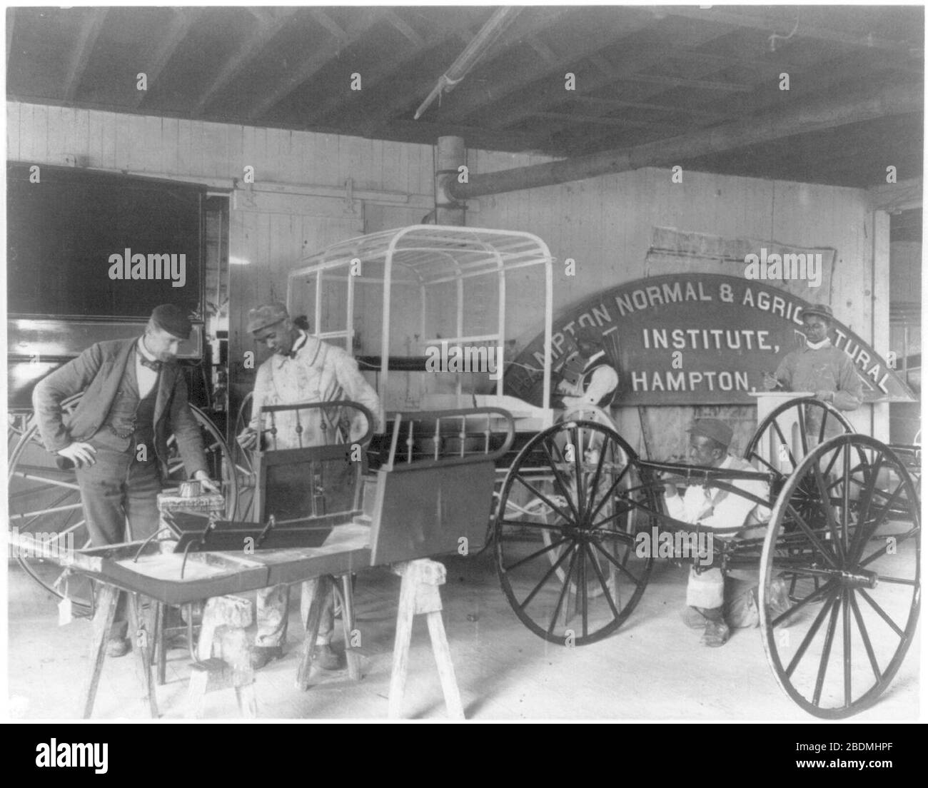 Hampton Institute, Va., 1899 - Classroom Scenes - Painting Carriages ...