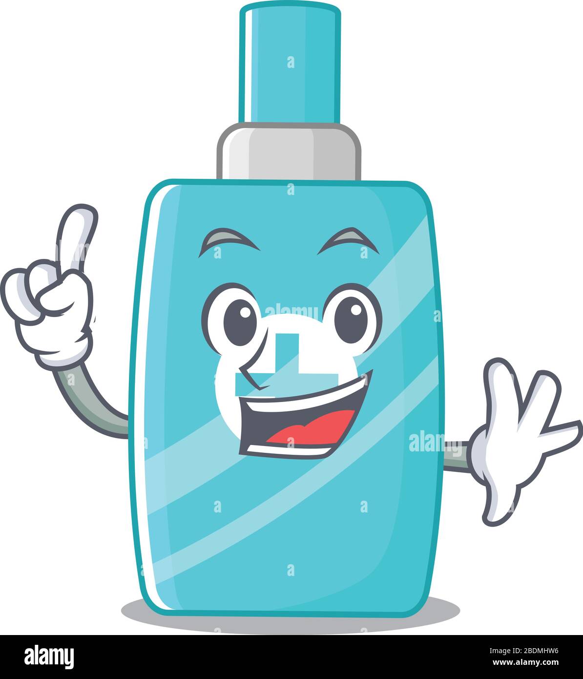Ointment cream mascot character design with one finger gesture Stock ...