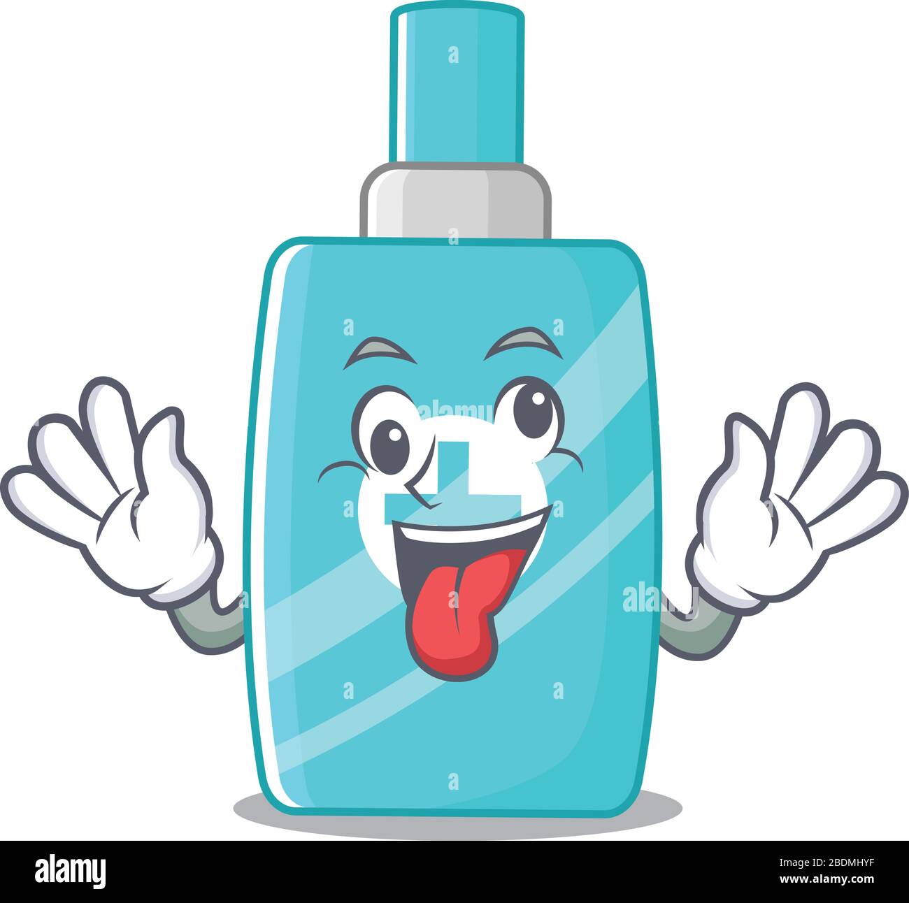A cartoon design of ointment cream having a crazy face Stock Vector ...