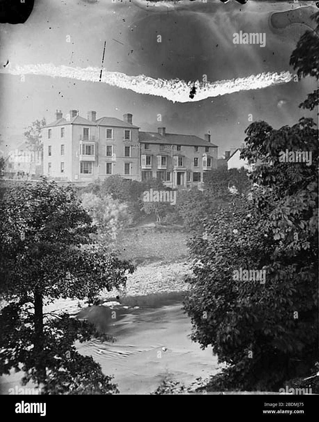 Hand Hotel Llangollen Stock Photo - Alamy